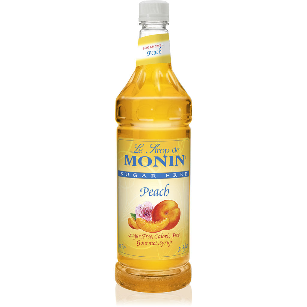 Monin: Sugar Free Peach 1 Liter – Aloha Beverage Solutions