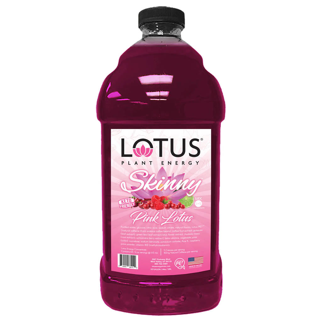 Lotus: Pink SKINNY Lotus 1/2 gal – Aloha Beverage Solutions
