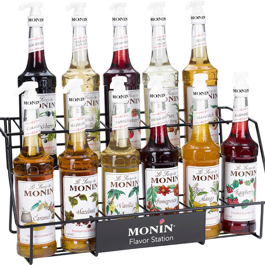 Monin: 11 Bottle Syrup Rack – Aloha Beverage Solutions